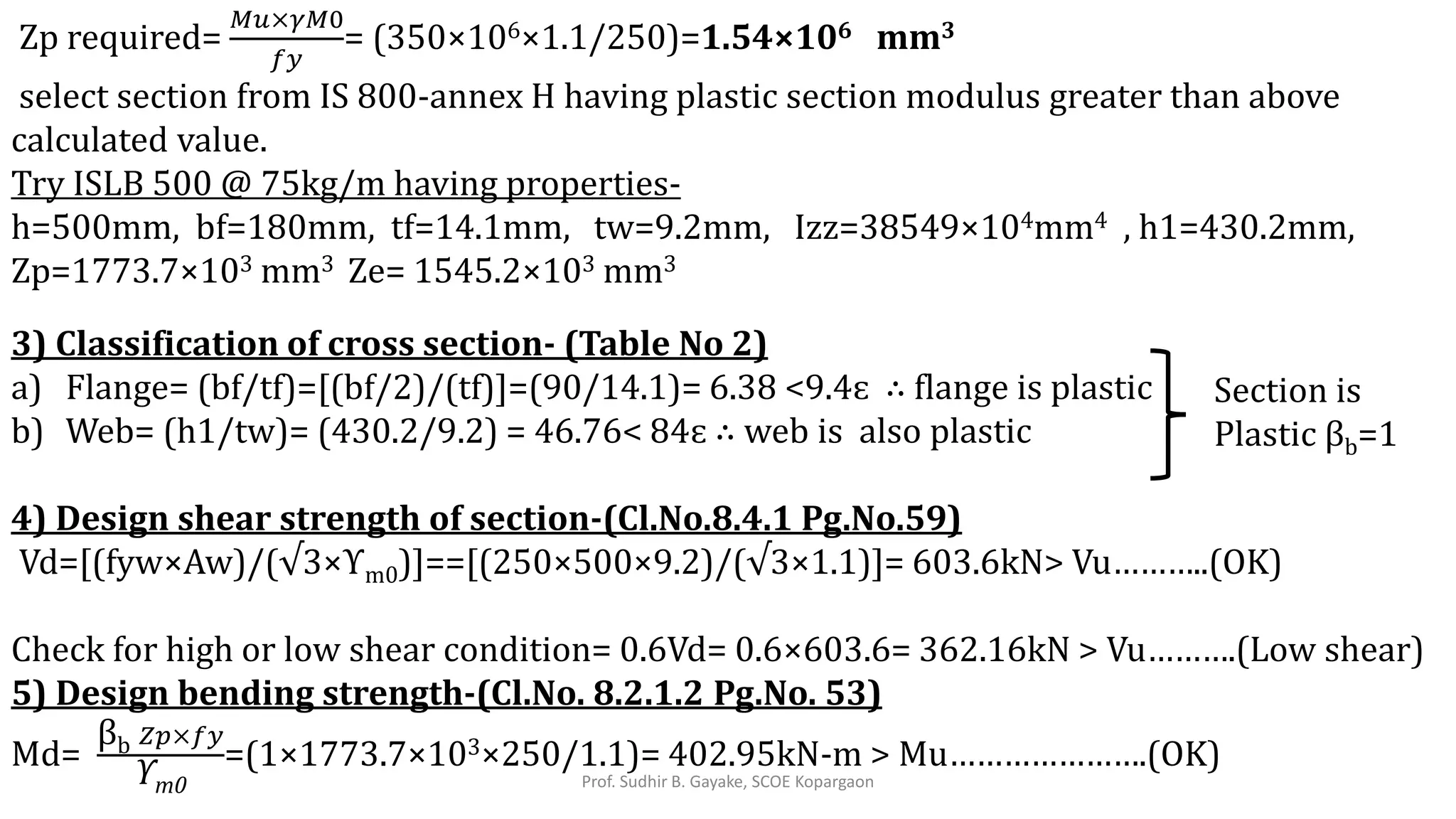 4a i numerical on design of laterally supported beams | PDF | Civil ...