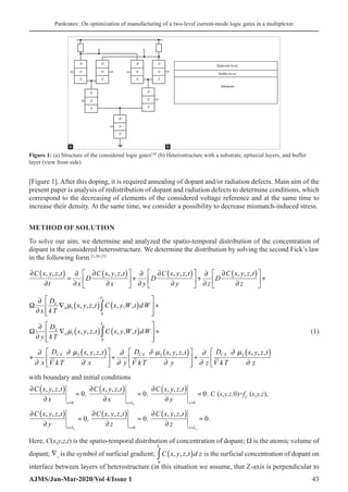 On Optimization of Manufacturing of a Two-level Current-mode Logic ...