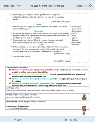 planeacion preescolar Mayo | DOCX