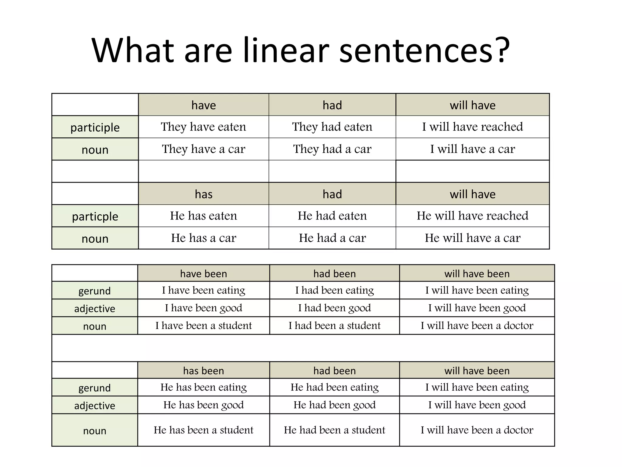 Linear and Conditionals | PPTX