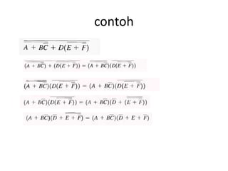 4 Aljabar boole dan De morgan kelas B.pptx