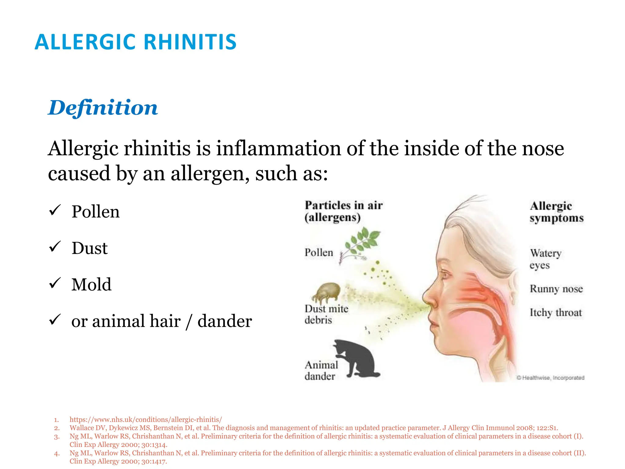 4 Allergic Rhinitis & URTI Allergic rhinitis – definition Burden and ...