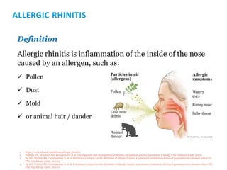 4 Allergic Rhinitis & URTI Allergic rhinitis – definition Burden and ...