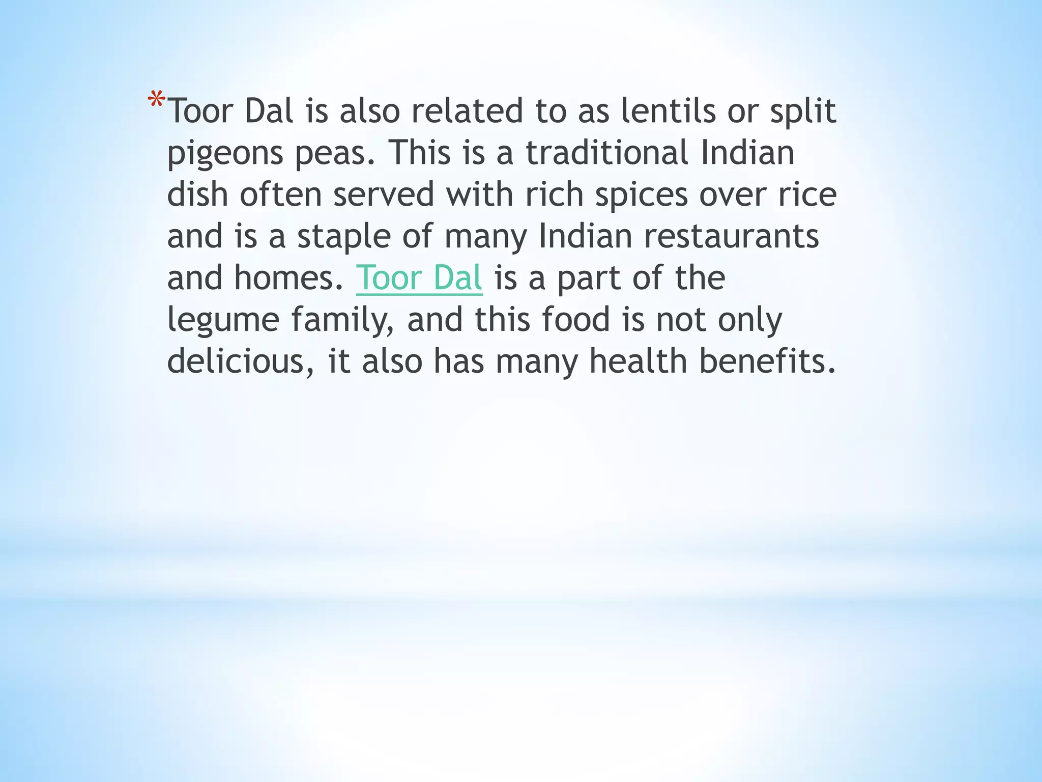 4 amazing health benefits of toor dal | PPT