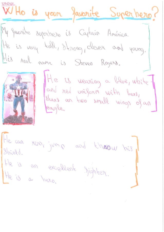 4A my favourite superhero | PDF