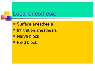 Understanding Anesthesia for physiotherapist | PPT