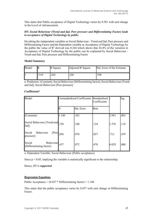 Analysis of factor for adoption of digital technology and its stimulus on Emerging Market | PDF
