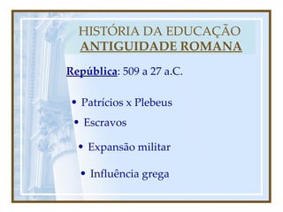 Antiguidade Romana | PPT