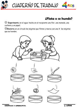 Cuaderno de trabajo III - 4 Años de Ciencia y Ambiente | DOC