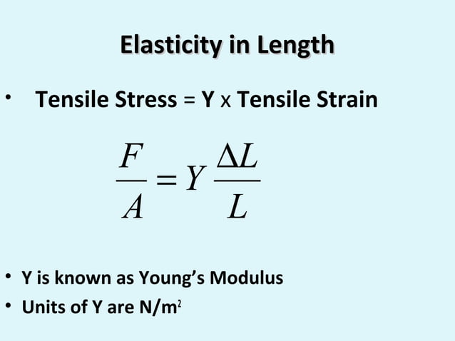 elastic properties of solids