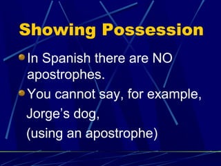 4 a possessive_adjective_notes | PPT