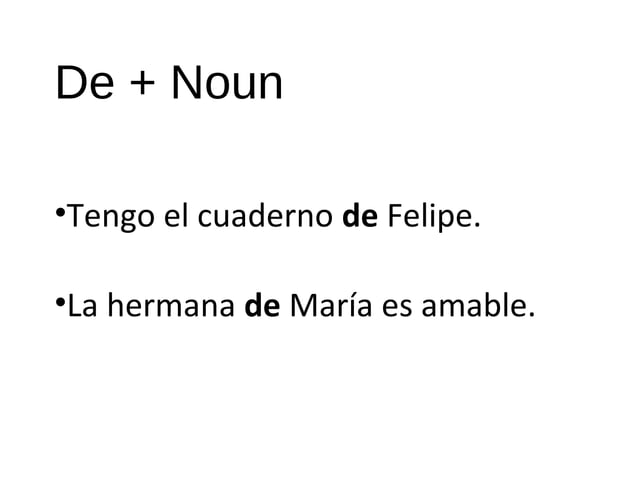 Spanish possesive adjectives | PPT