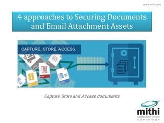 4 approaches to securing documents and email attachment assets | PPT