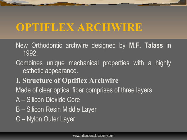 arch wires | PPT