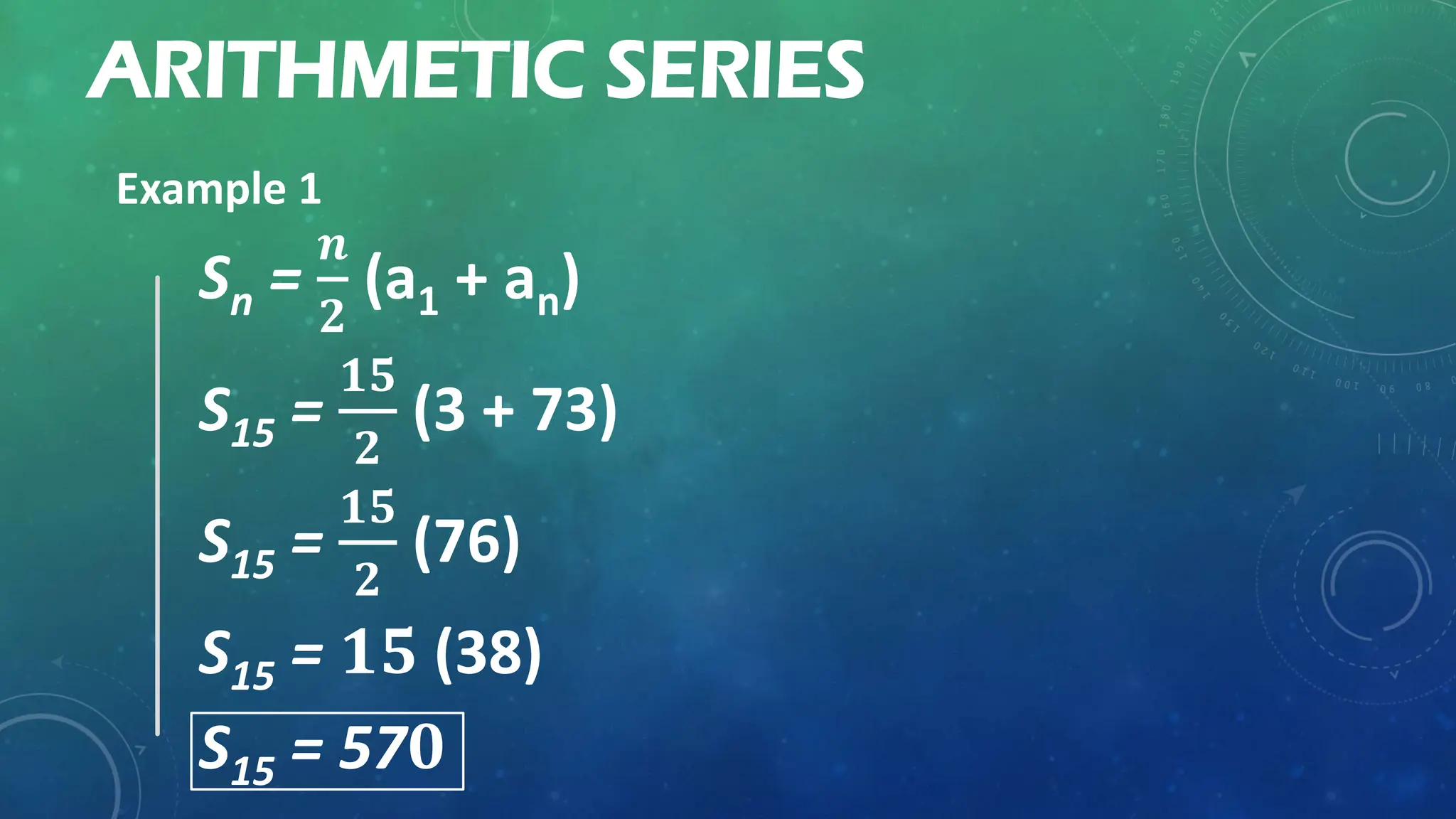 Grade 10 Mathematics Arithmetic Series Lesson | PPTX