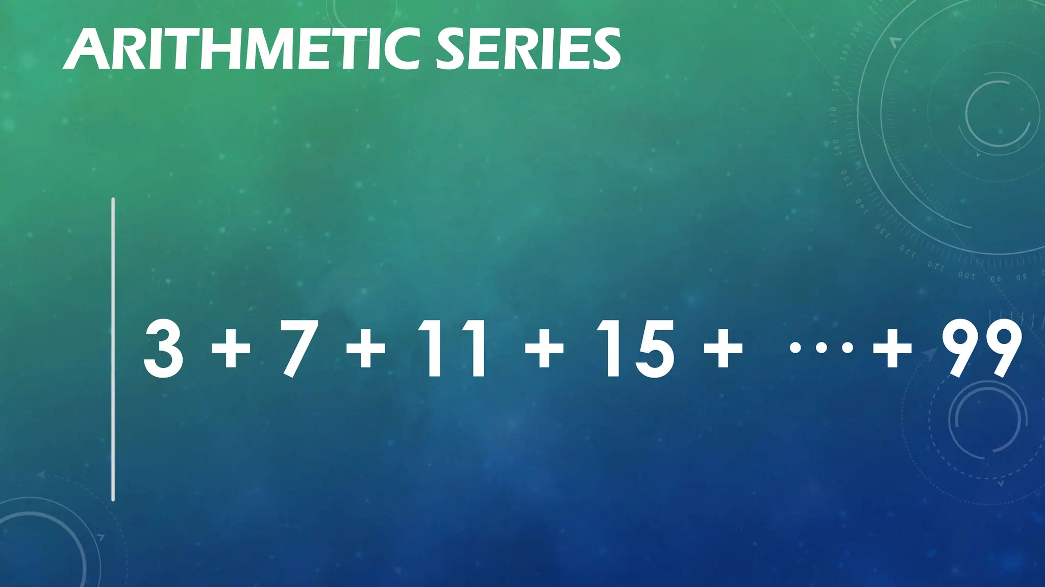 Grade 10 Mathematics Arithmetic Series Lesson | PPTX