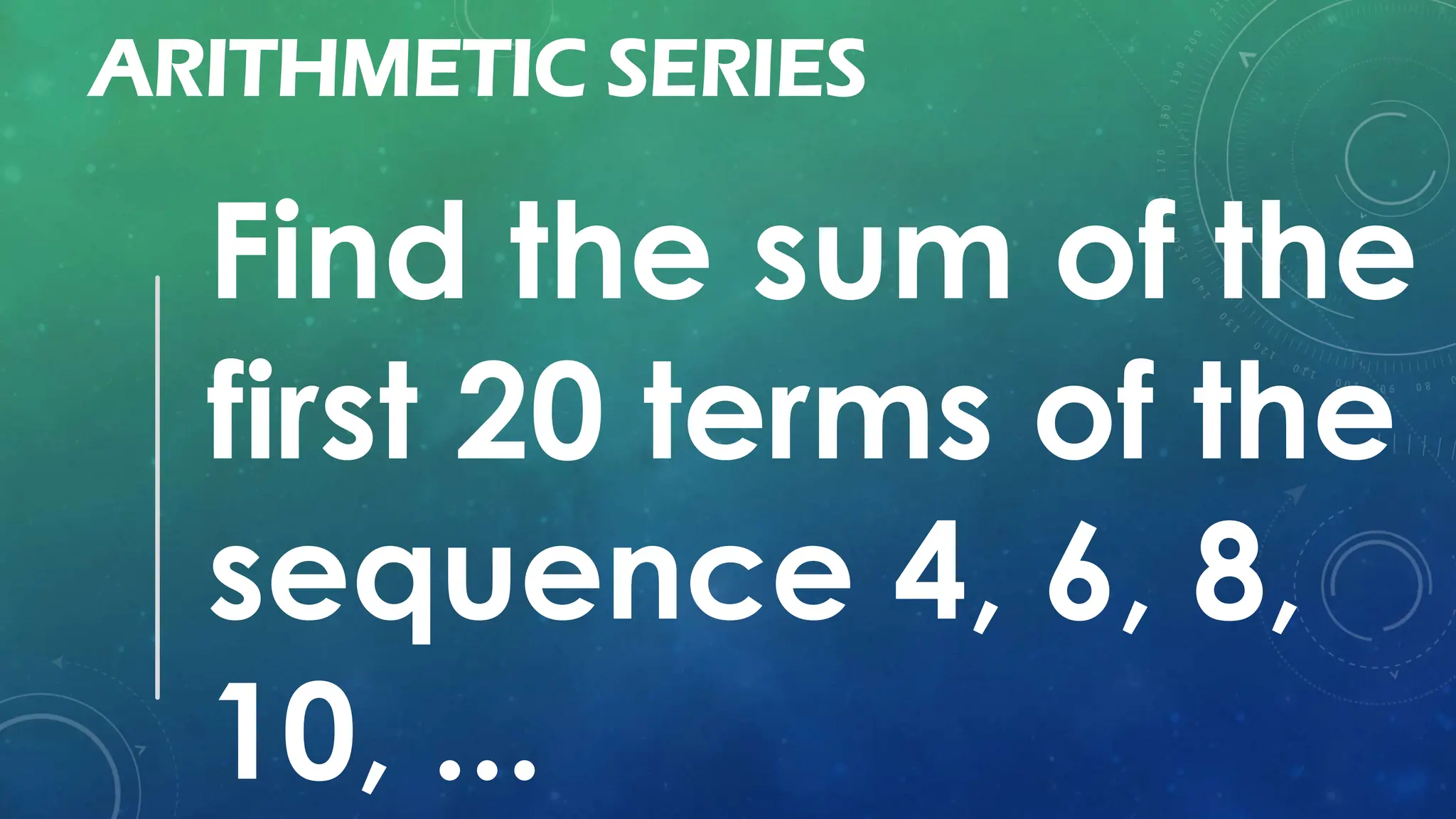 Grade 10 Mathematics Arithmetic Series Lesson | PPTX