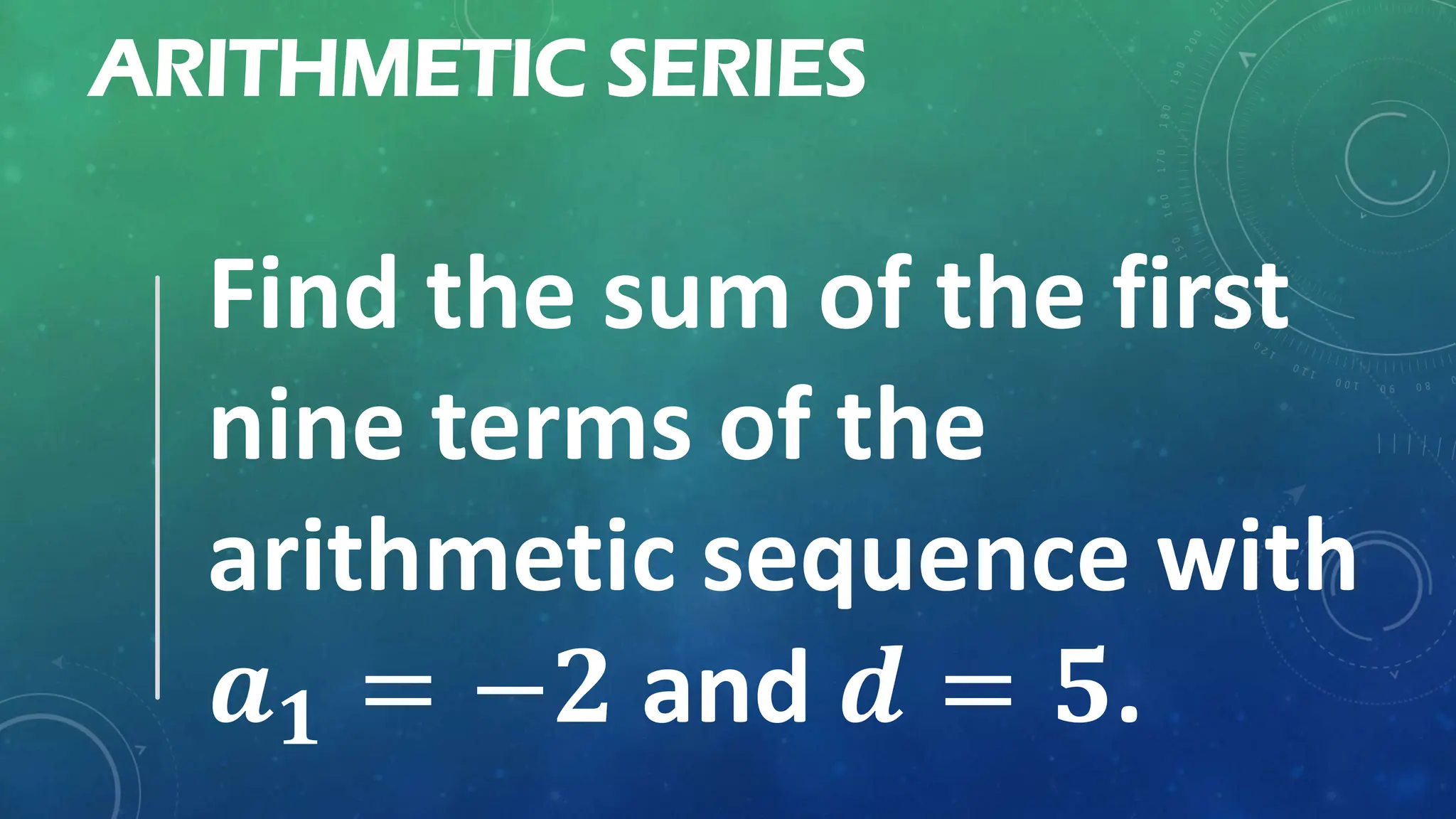 Grade 10 Mathematics Arithmetic Series Lesson | PPTX