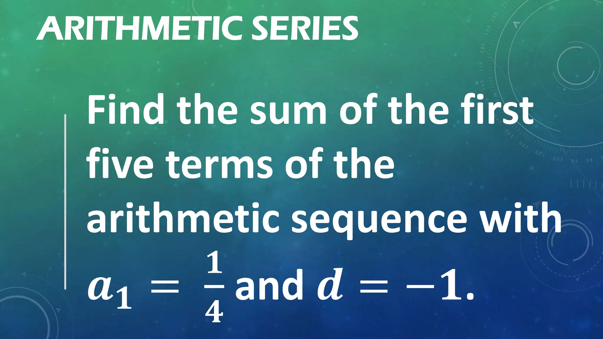 Grade 10 Mathematics Arithmetic Series Lesson | PPTX
