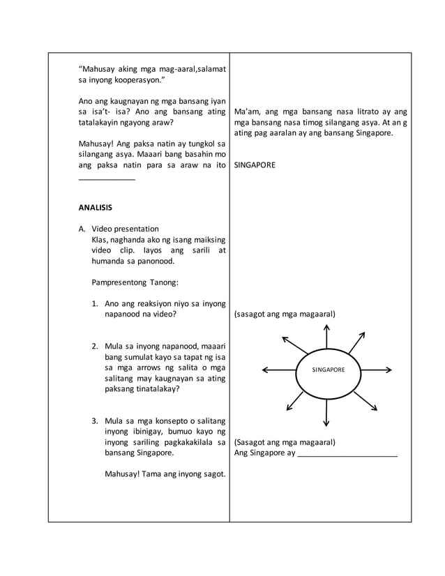 4 a's lesson plan | DOCX