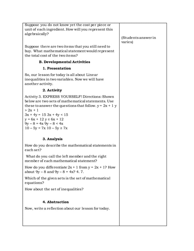 4 A's lesson plan.docx | Science