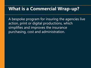 4A's Production Wrap-Up Program | PPT