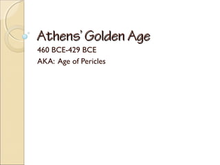 4 athens’ golden age | PPT