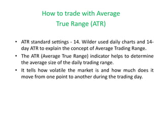 ATR - Average Ture Range | PPT