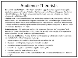 Audience Investigation | PPT