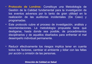 Auditoria protocolo de Londres | PPT