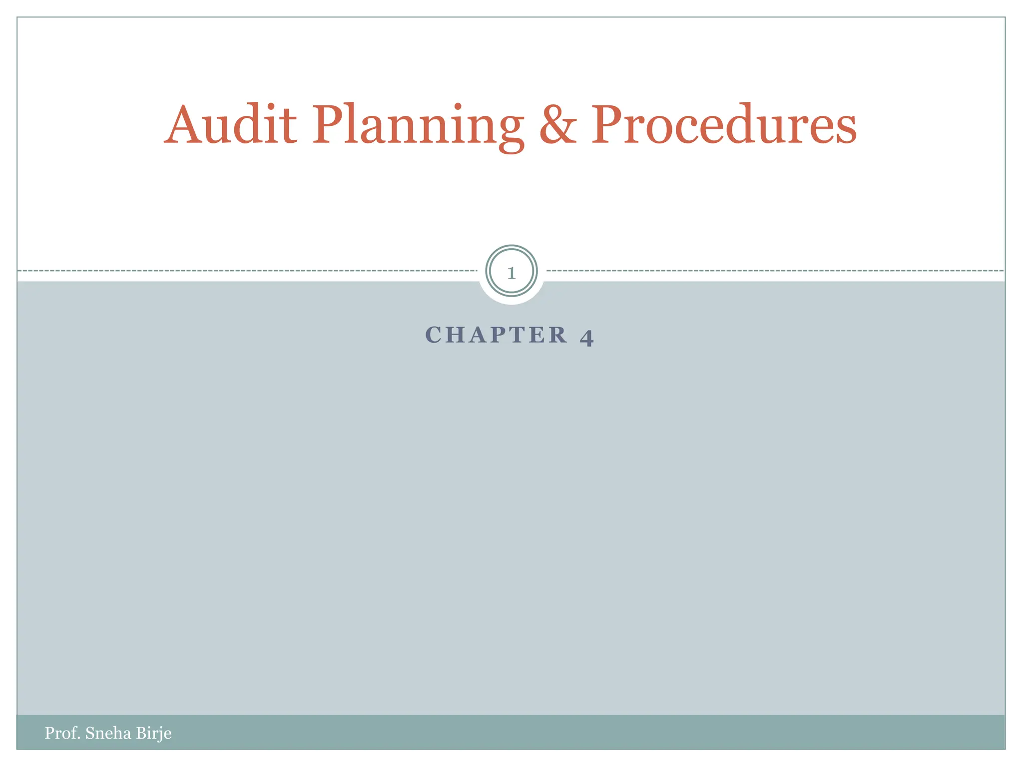 4) Audit planning & procedures.pptx