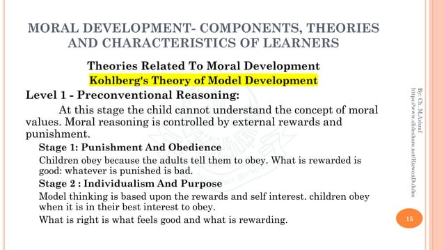 Moral Development - Components, Theories and Characteristics of Learners | PDF | Parenting ...