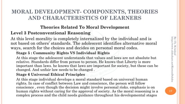 Moral Development - Components, Theories and Characteristics of Learners | PDF | Parenting ...