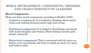 Moral Development - Components, Theories and Characteristics of ...