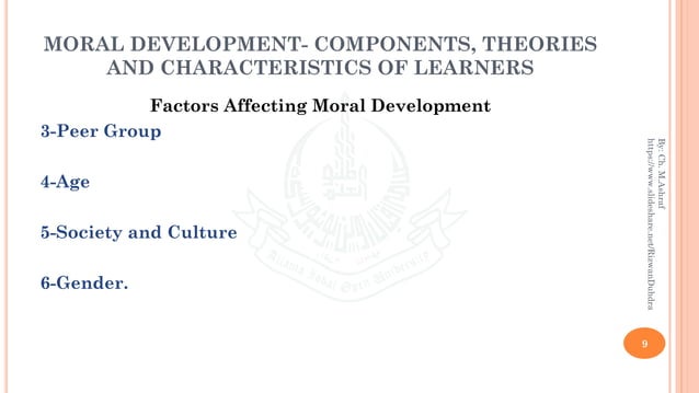 Moral Development - Components, Theories and Characteristics of ...