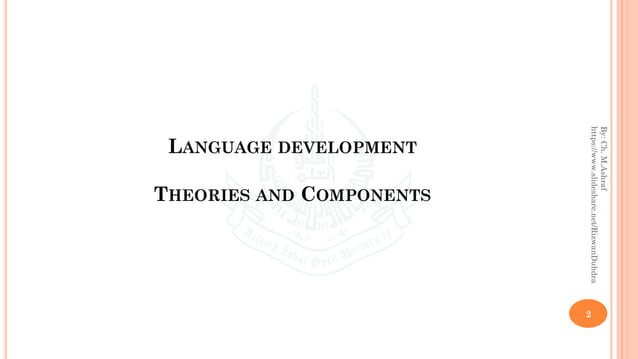 Language Development, Theories and Components | PDF