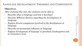 Language Development, Theories and Components | PDF