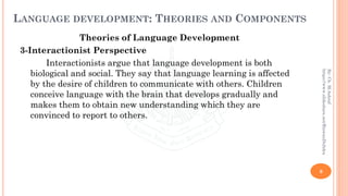 Language Development, Theories and Components | PDF