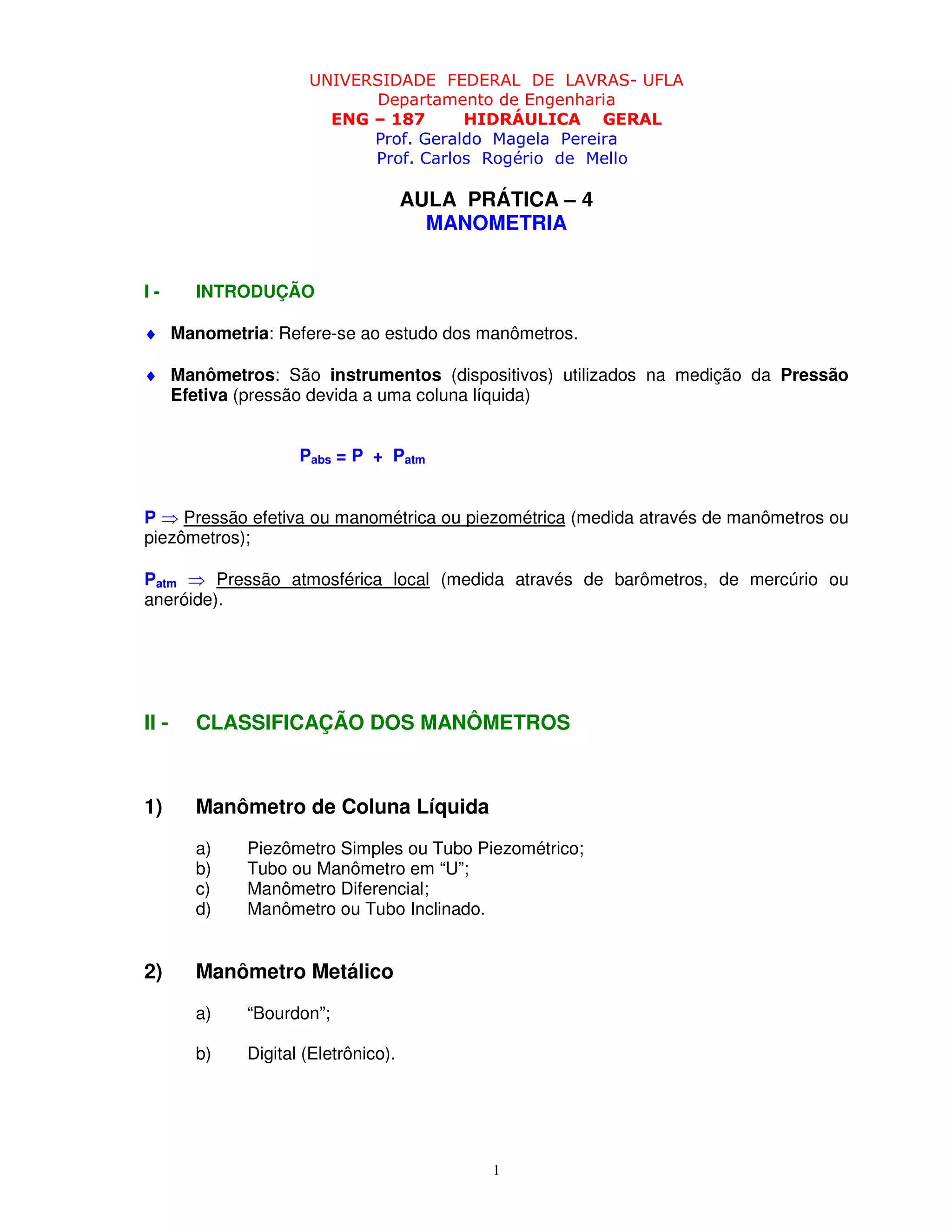 4 aula pratica 4 | PDF