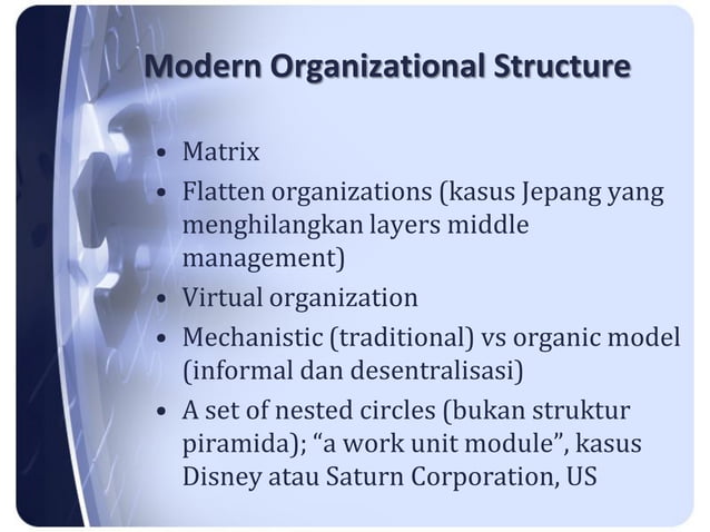 Organisational Chart (Model Struktur Organisasi) | PDF