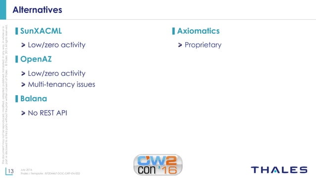 AuthzForce - Open Source Next-gen Access Control Framework for the Enterprise, OW2con'16, Paris ...