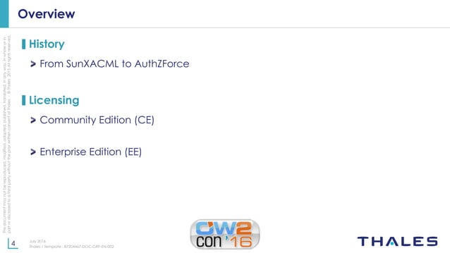 AuthzForce - Open Source Next-gen Access Control Framework for the Enterprise, OW2con'16, Paris ...