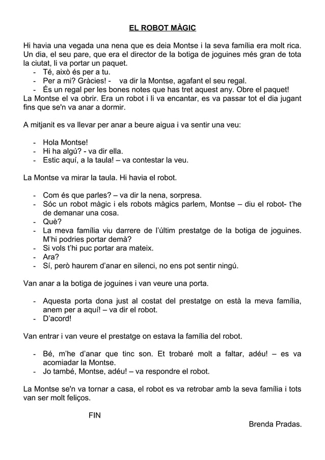 4 b 1r -el robot màgic | DOC