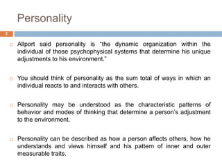 Personality | PPT