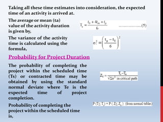 4 b. Project management - network analysis | PPTX