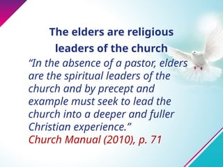 Authority of church elders in the church | PPT