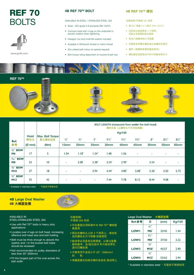 畚斗螺栓 | 4B | PDF