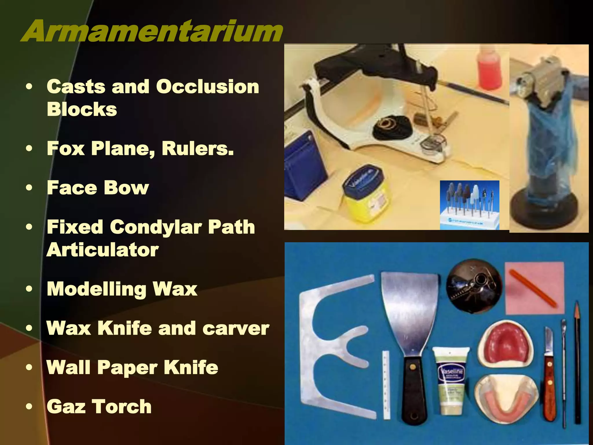 4- b Steps of recording jaw relation for completely edentulous patients ...