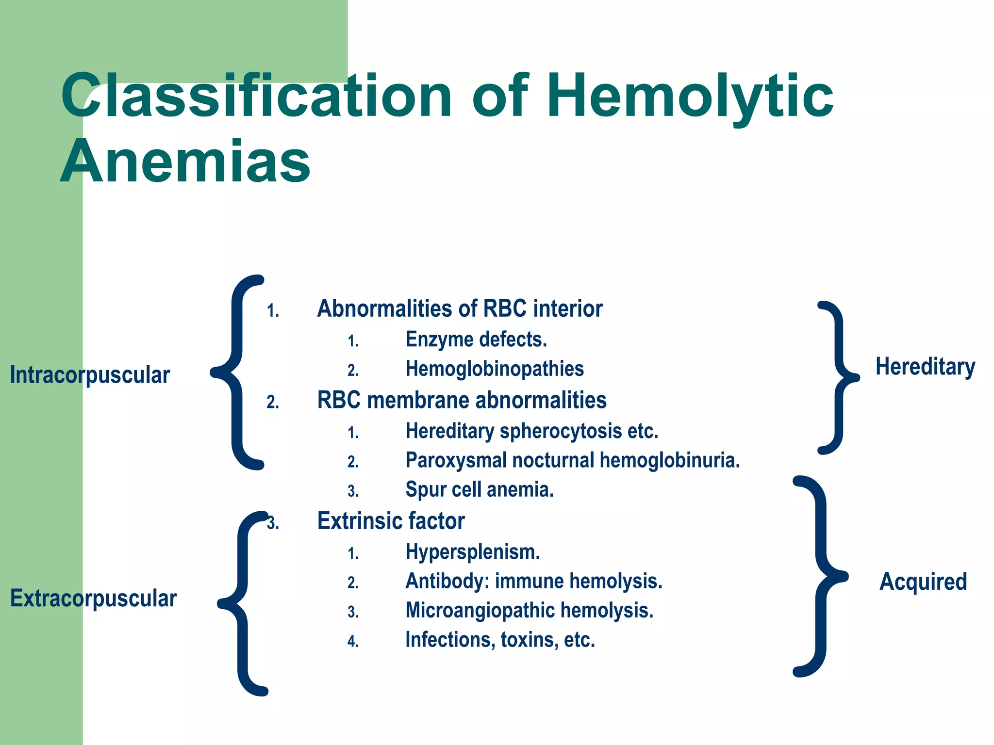hemolytic anemia (cell membrane defect) | PPT
