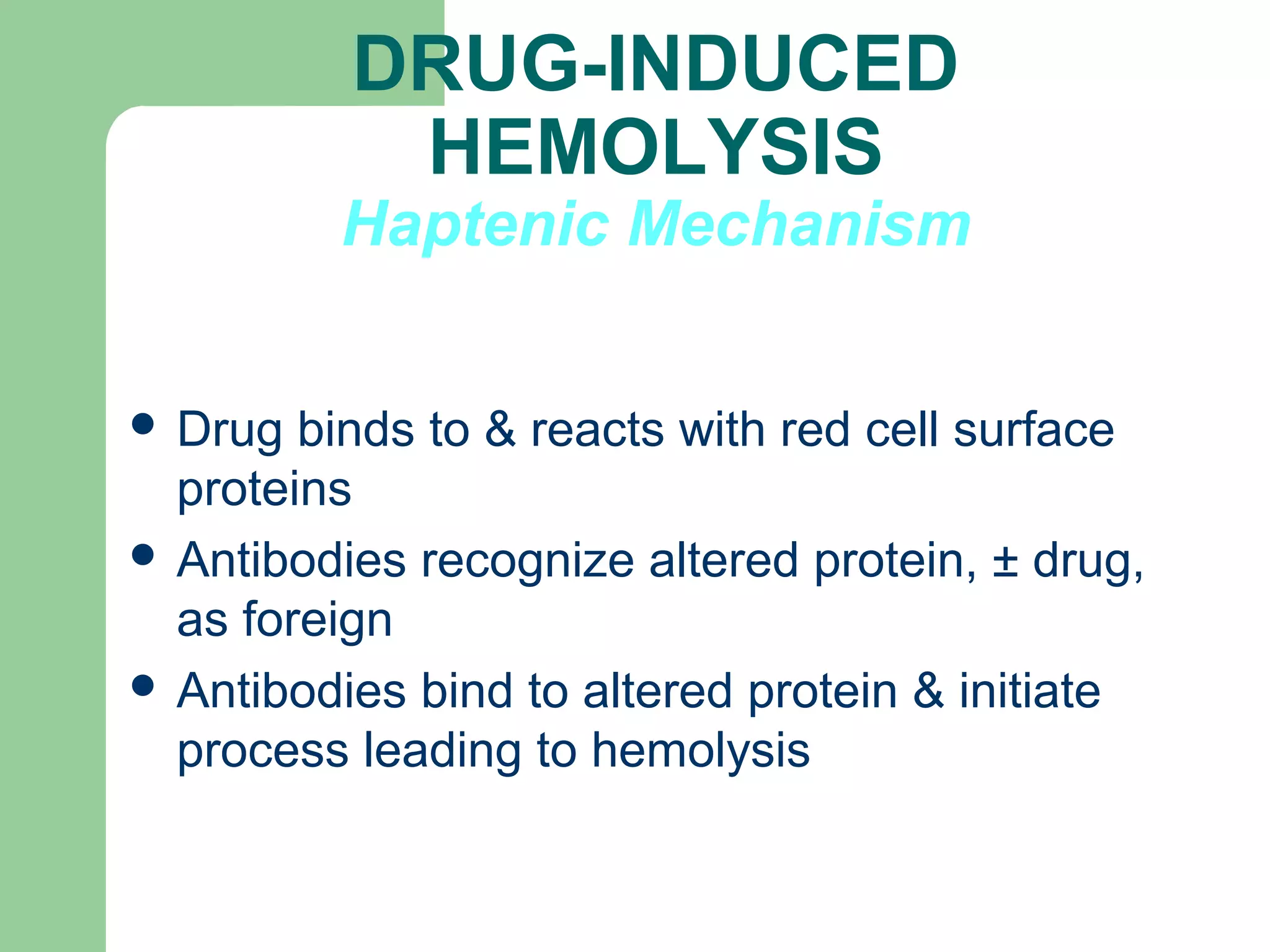 hemolytic anemia (cell membrane defect) | PPT